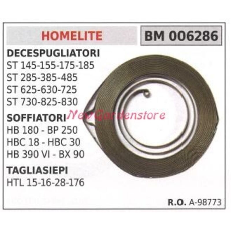 HOMELITE ressort de démarrage pour débroussailleuse ST 145 155 175 185 ...