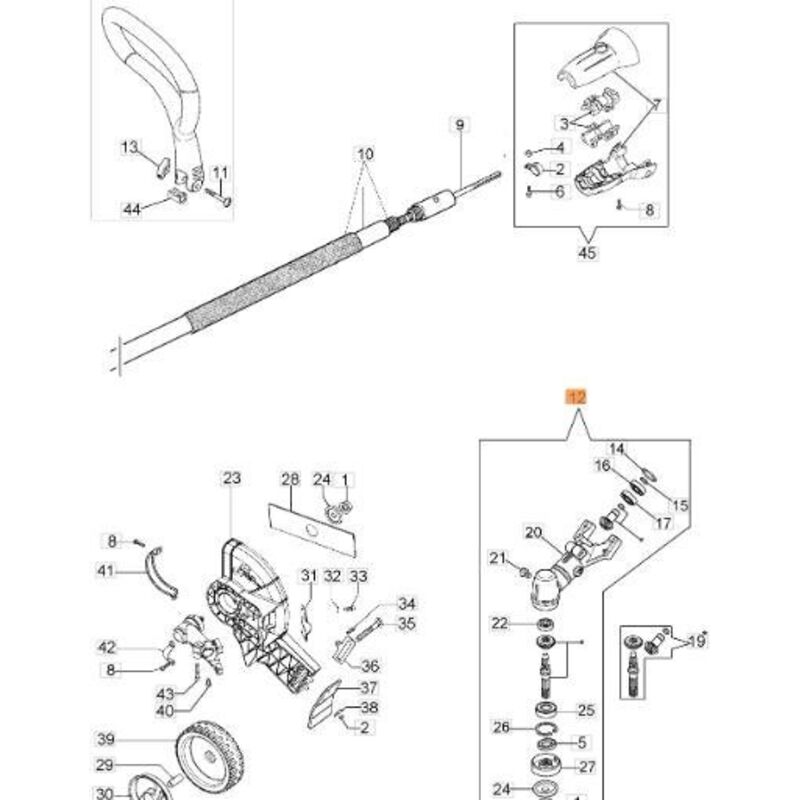 BOÎTE À ENGRENAGES CONIQUE ORIGINAL EMAK 61240213R