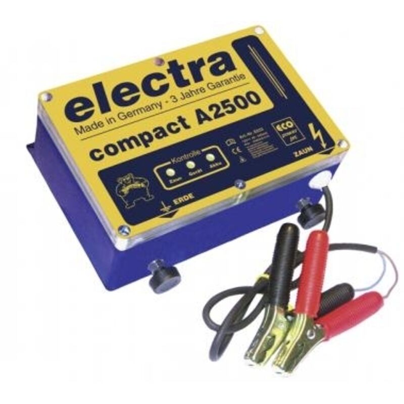 ELECTRA compact électrificateur de clôture A2500 tension 12 Volts