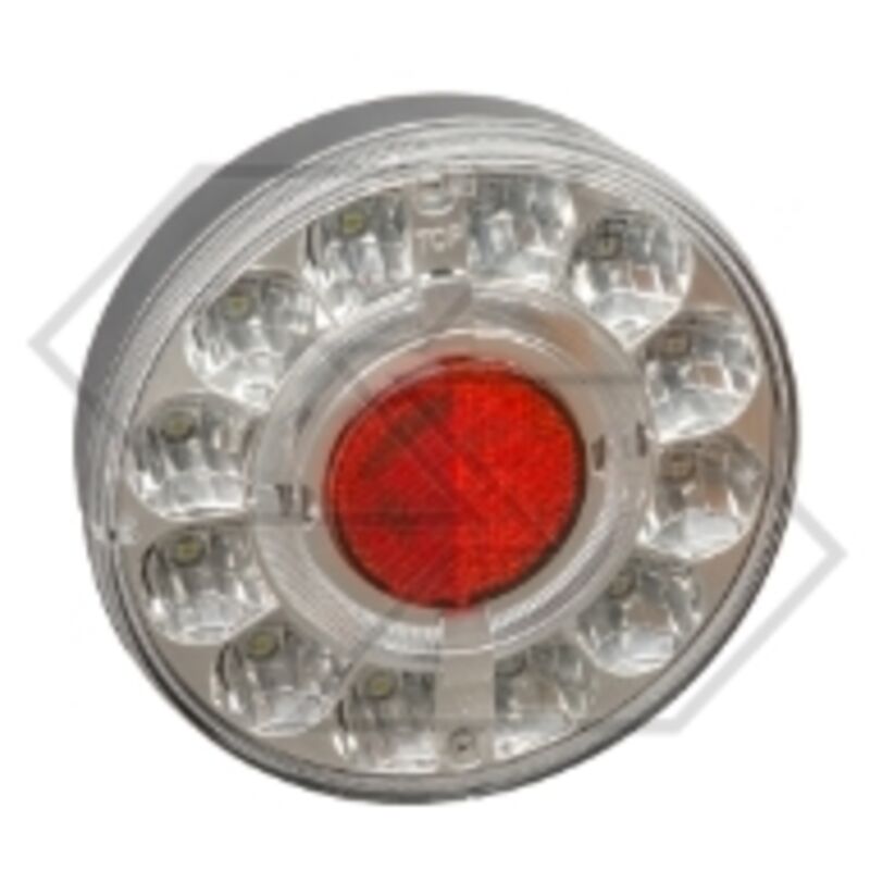 Feu arrière à LED avec réflecteur 12 24 Volt pour tracteur agricole