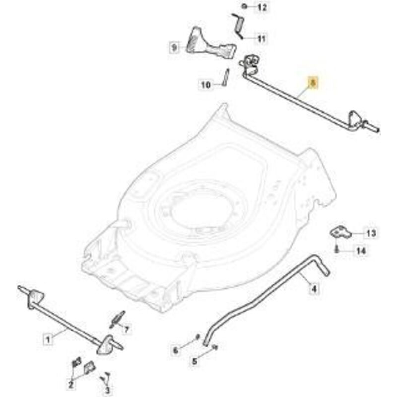 ESSIEU ARRIÈRE ROUES ECO D200 CTF CP1 TS ORIGINAL STIGA - 381302945/1