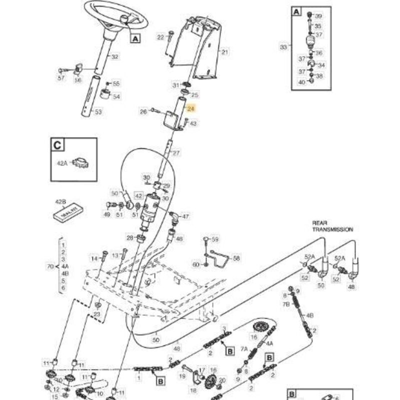 PROTECTION DE TUBE D'AXE DE DIRECTION AVEC DIRECTION ASSISTÉE D'ORIGINE ...