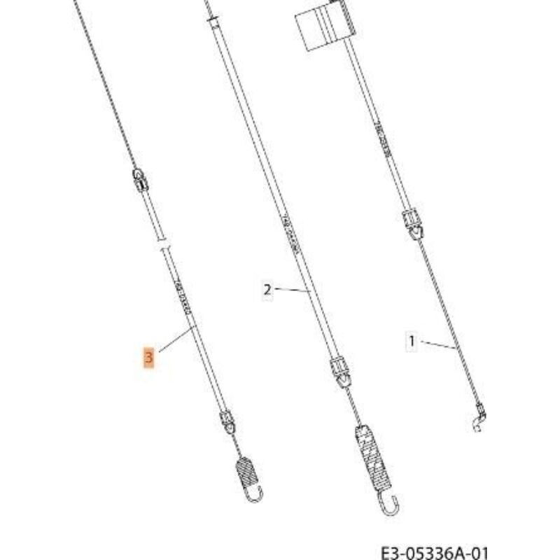 CÂBLE DE TRACTION EMAK ORIGINAL C74604440