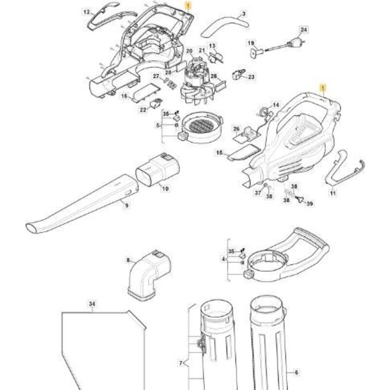 CARTER BLO GRIS STIGA NCS 8000 ORIGINAL STIGA - 118804942/0