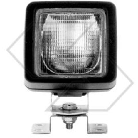 Projecteur carré pour cabine étanche de tracteur agricole AJBA