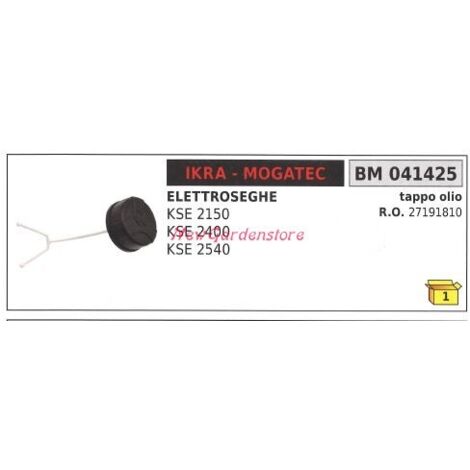 Bouchon de remplissage d'huile IKRA scie électrique KSE 2150 2400 2540 041425