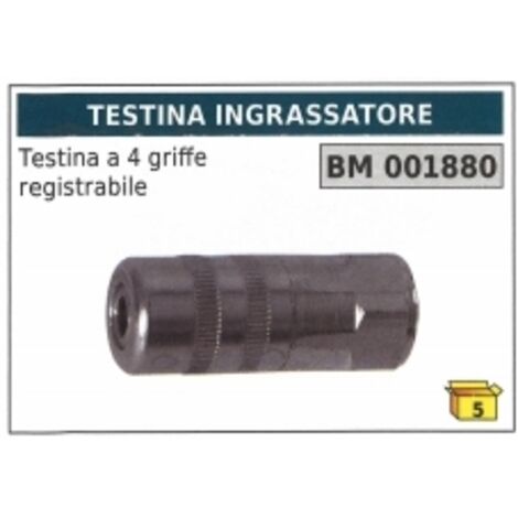 Tête de graissage avec 4 griffes réglables code 001880