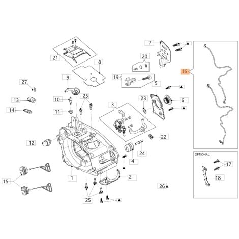 Kit : câbles de démarrage ORIGINAL OLEOMAC pour tronçonneuse modèle ...