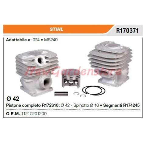 Segments de cylindre de tige de piston STIHL tronçonneuse 024 MS240 R170371