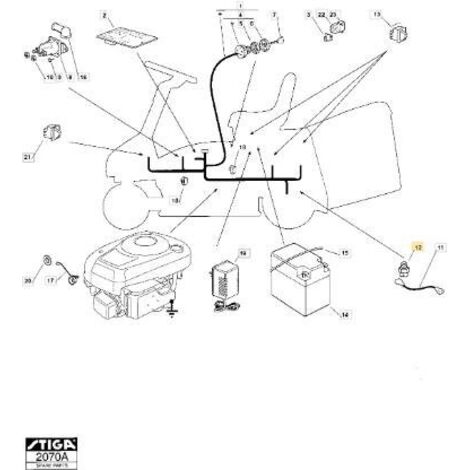 MICRO NEUTRE F.R. GROUPE EL 63 (RIC) ORIGINAL STIGA - 119700046/0