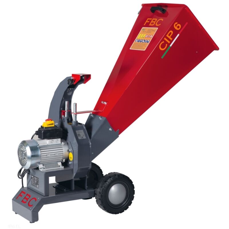 Bio-Häcksler FBC CIP.6.EL Einphasen-Elektromotor 3 PS 220 V 1 Messer