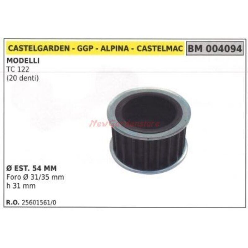 Rasenmäher-Mähwerk-Riemenscheibe TC 122 20 Zähne ALPINA 004094