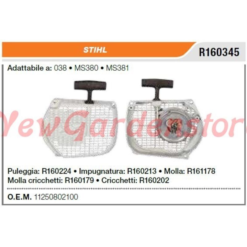 STIHL Kettensägenanlasser 038 MS380 381 R160345