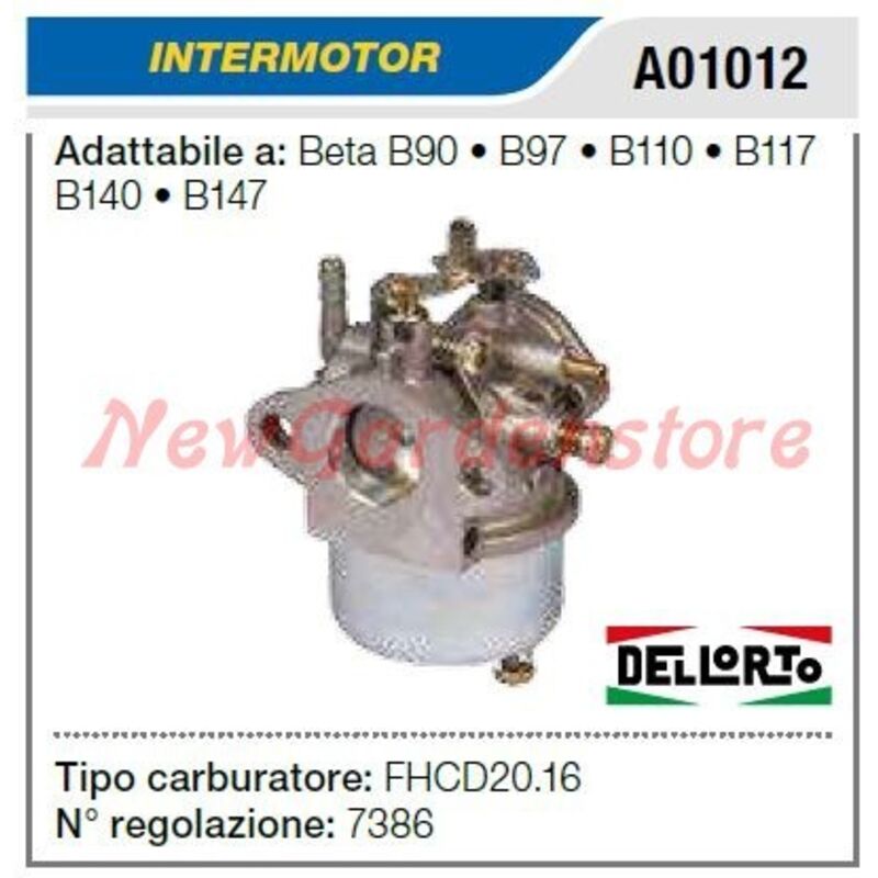Vergaser INTERMOTOR Motormäher Beta B90 B97 B110 B117 B140 B147 A01012