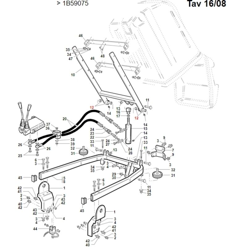 Buchse KU 20.22.15 TURBOGRASS ORIGINAL GIANNI FERRARI 00.10.20.0014
