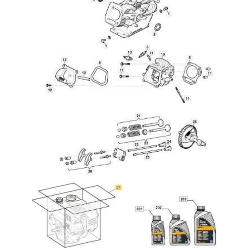 LC170-MOTOR (MANUELLER START) ORIGINAL STIGA - 118550656/0