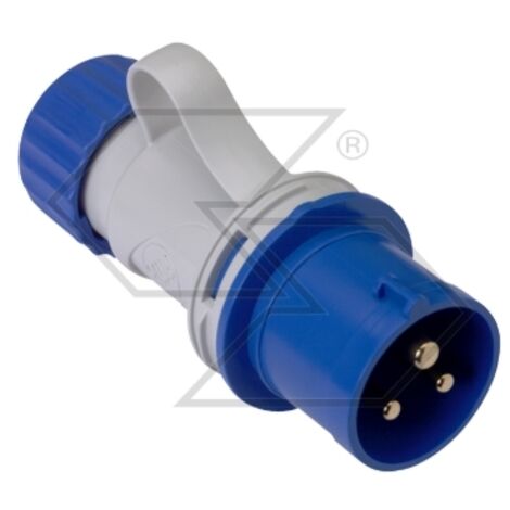 Stecker 2-polig + Erde 16A 220V CEE IP44 IMQ zugelassen