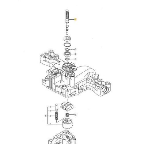 HYDR. PUMPENWELLE K46G ORIGINAL STIGA - 1139-1246-01