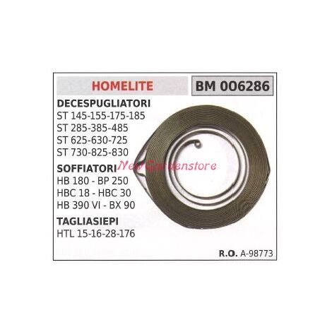 Muelle de arranque HOMELITE para desbrozadora ST 145 155 175 185 285 006286