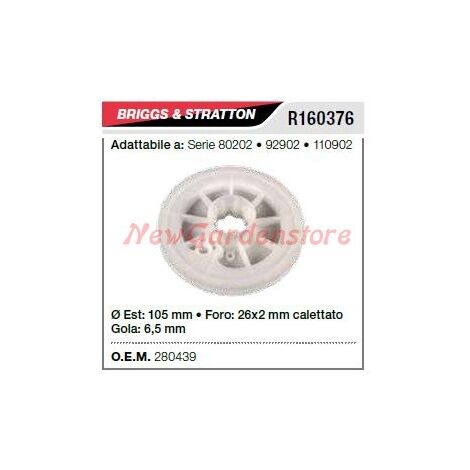 B&S cortacésped polea de arranque 80202 92902 R160376
