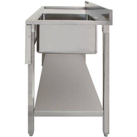 Science Lab Laboratory Sink Stainless Steel Single Bowl 1.0 Left