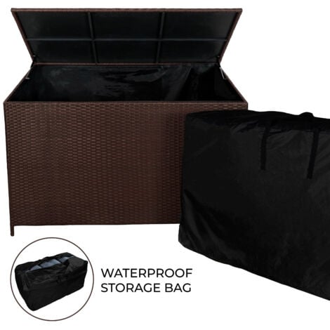 Rattan Storage Box 582L - Brown