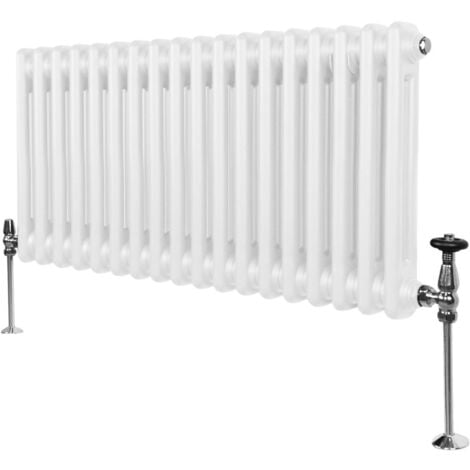 Traditional 2 Column Radiator - 300 x 832mm - White