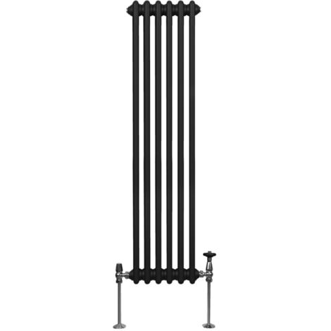 Traditional 3 Column Radiator - 1500 x 292mm - Black