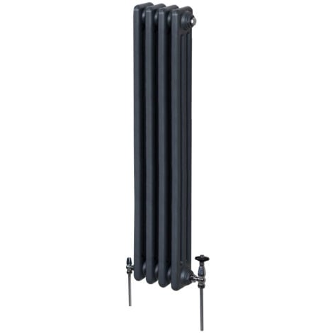 Traditional 3 Column Radiator - 1500 x 202mm - Anthracite Grey