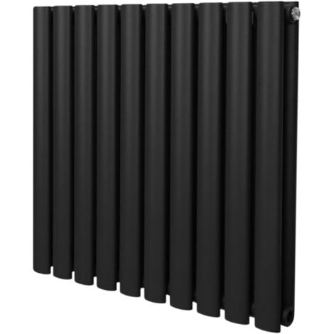 Oval Column Radiator – 600mm x 600mm - Black