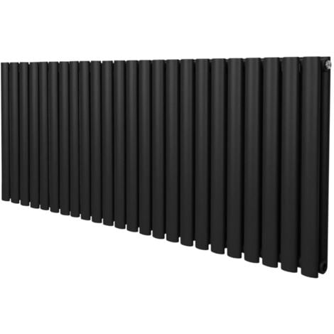 Oval Column Radiator – 600mm x 1440mm – Black