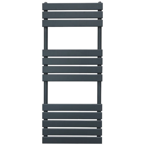 Flat Panel Towel Radiator – 1200mm x 450mm – Anthracite Grey