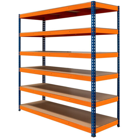 S-Rax 6 Shelf Racking - 180cm x 180cm x 60cm