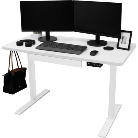 Electric Standing Desk With Drawer - 120cm x 60cm