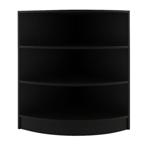 Retail Shop Corner Counter LM60 - Black