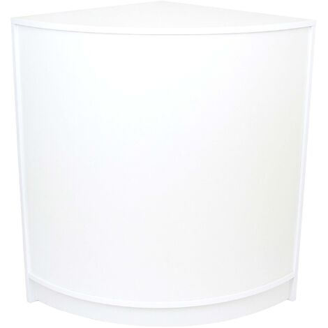 Retail Shop Corner Counter CM60 - White