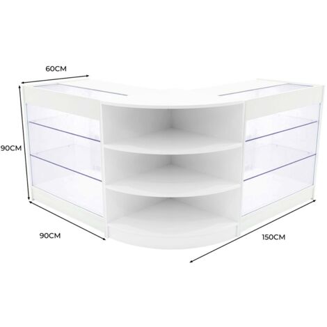 Apollo LED Shop Counter Set LM60 & 2 x K900 - White