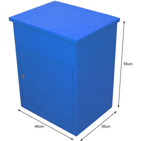 Blue Parcel Post Box