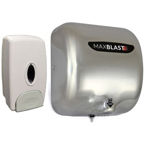 Commercial Hand Dryer & Soap Dispenser Heavy Duty Wall Mounted