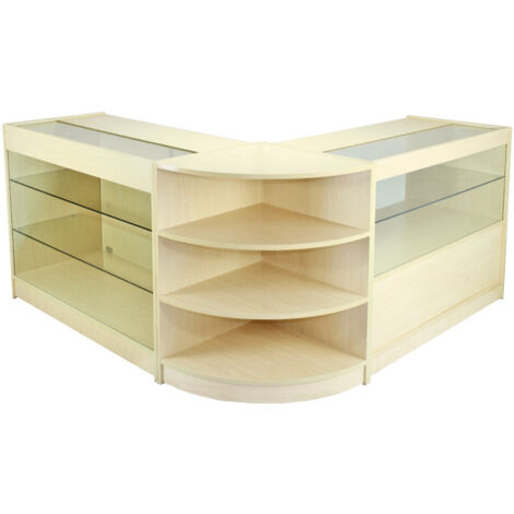 Jupiter Maple Shop Counter & Retail Display Set
