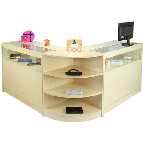 Libra Maple Shop Counter & Retail Display Set