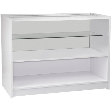 C1200 Retail Shop Counter - Brilliant White