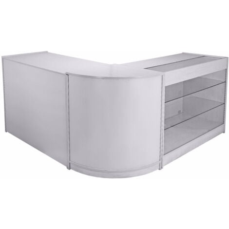 Mars Brilliant White Shop Counter & Retail Display Set