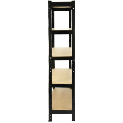 Monster Racking T-Rax Heavy Duty Shelving Units, Black, 75cm W,