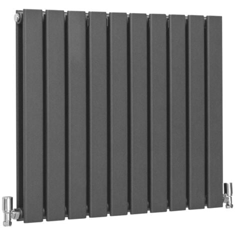 Designer Flat Panel Radiators Anthracite Grey 600mm x 700mm