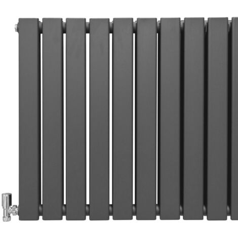Designer Flat Panel Radiators Anthracite Grey 600mm x 700mm