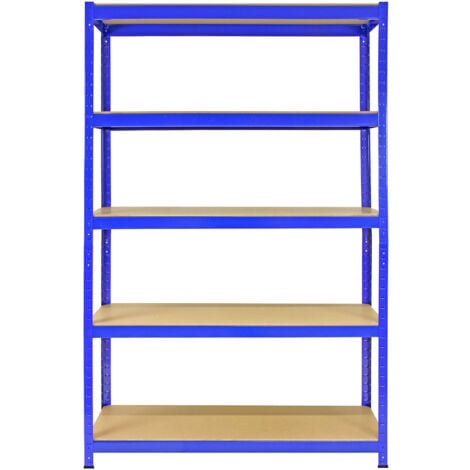 Monster Racking T-Rax Strong Storage Shelves, Blue, 120cm W, 45cm