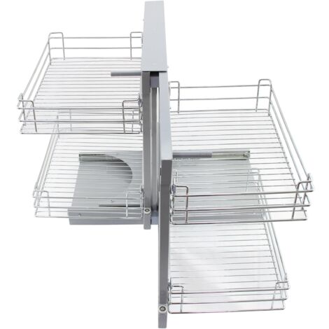 KuKoo Magic Corner Pull Out Kitchen Cupboard Drawers - Left Hand