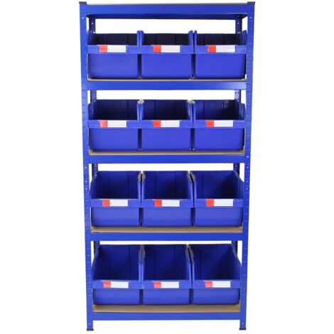 T-RAX Blue 90cm with 12 x Storage Quick Pick Bins