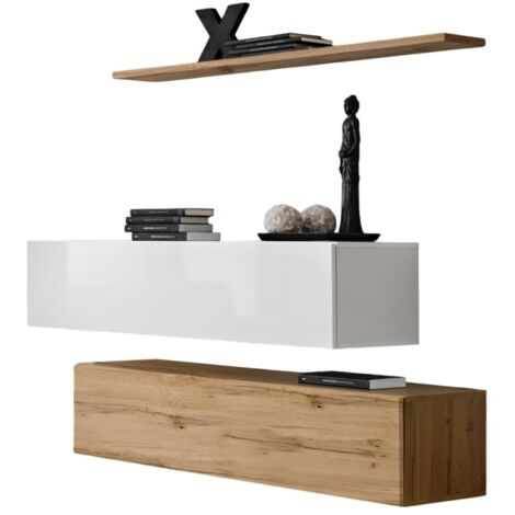 Wohnzimmermöbel-Set SWITCH SBII Design, in Wotan Eiche Farbe und ...